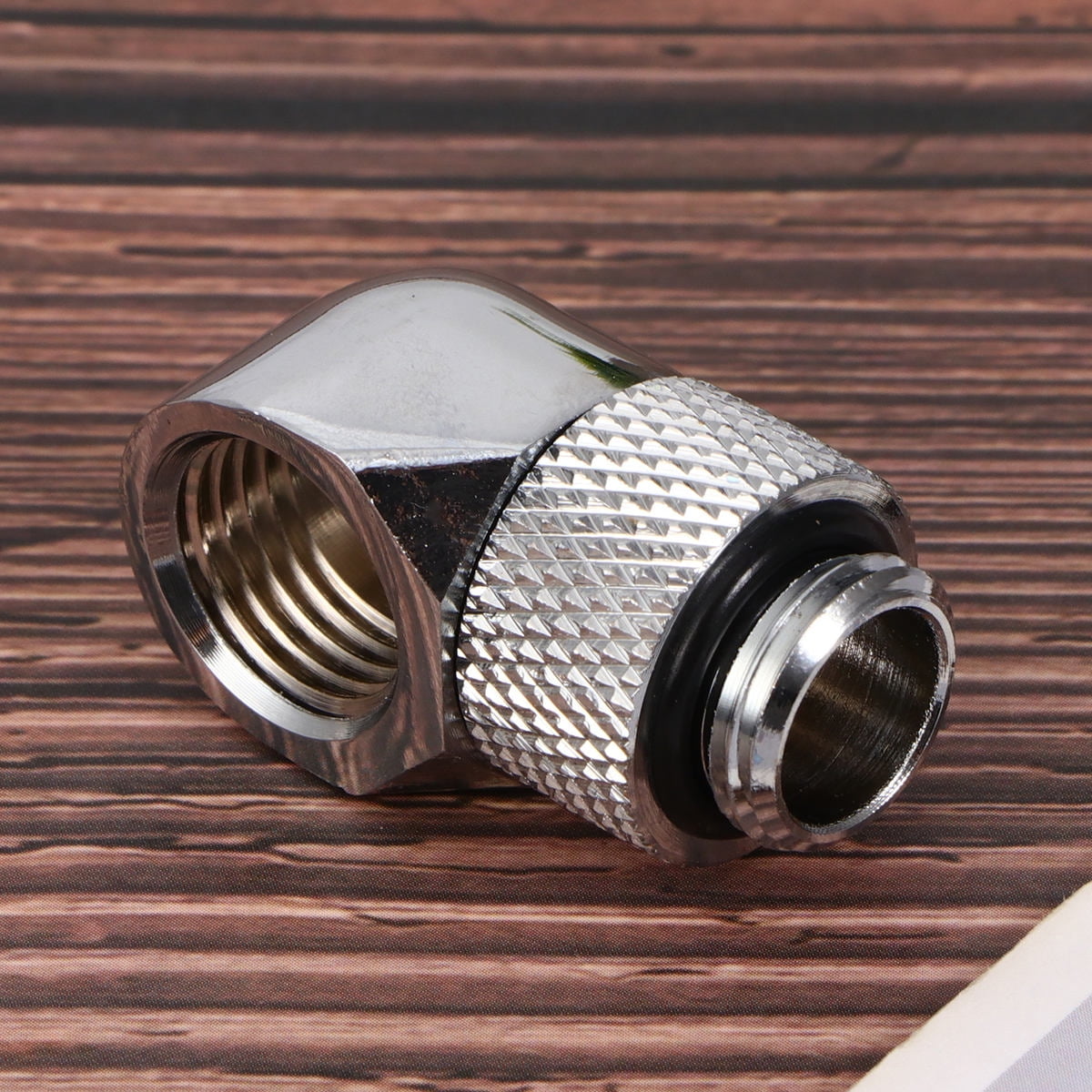 Minkissy 2-Pack Brass 90 Degree Elbow Water Cooling Fittings with 360 ...