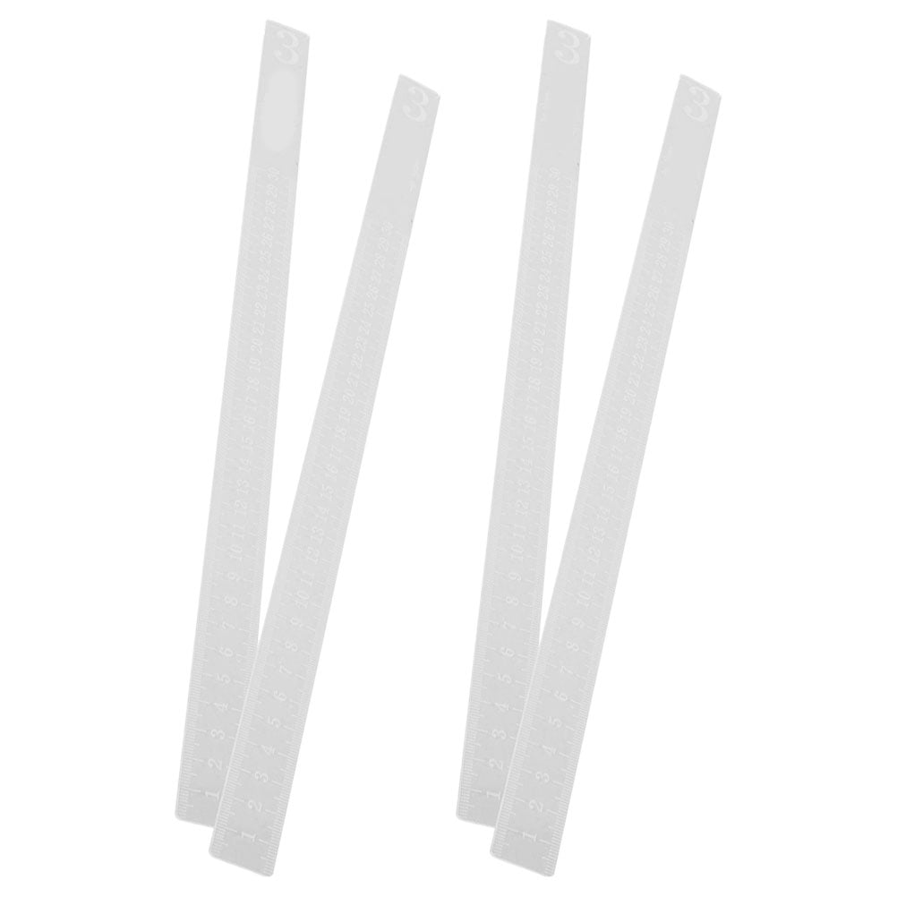 Minkissy Set of 4 Acrylic Dough Thickness Control Rulers with Smooth ...