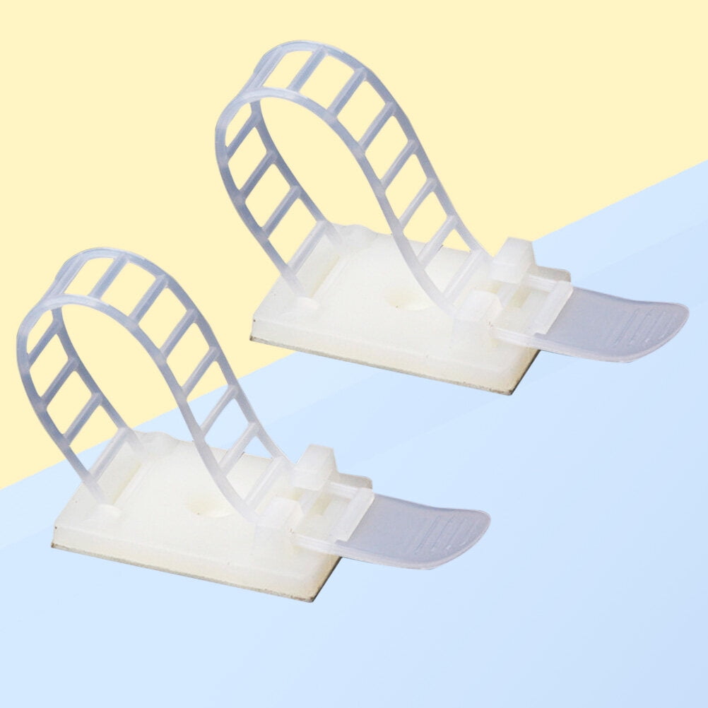 Minkissy 50Pack Wire Organizer Cord Management Clips Plastic White ...