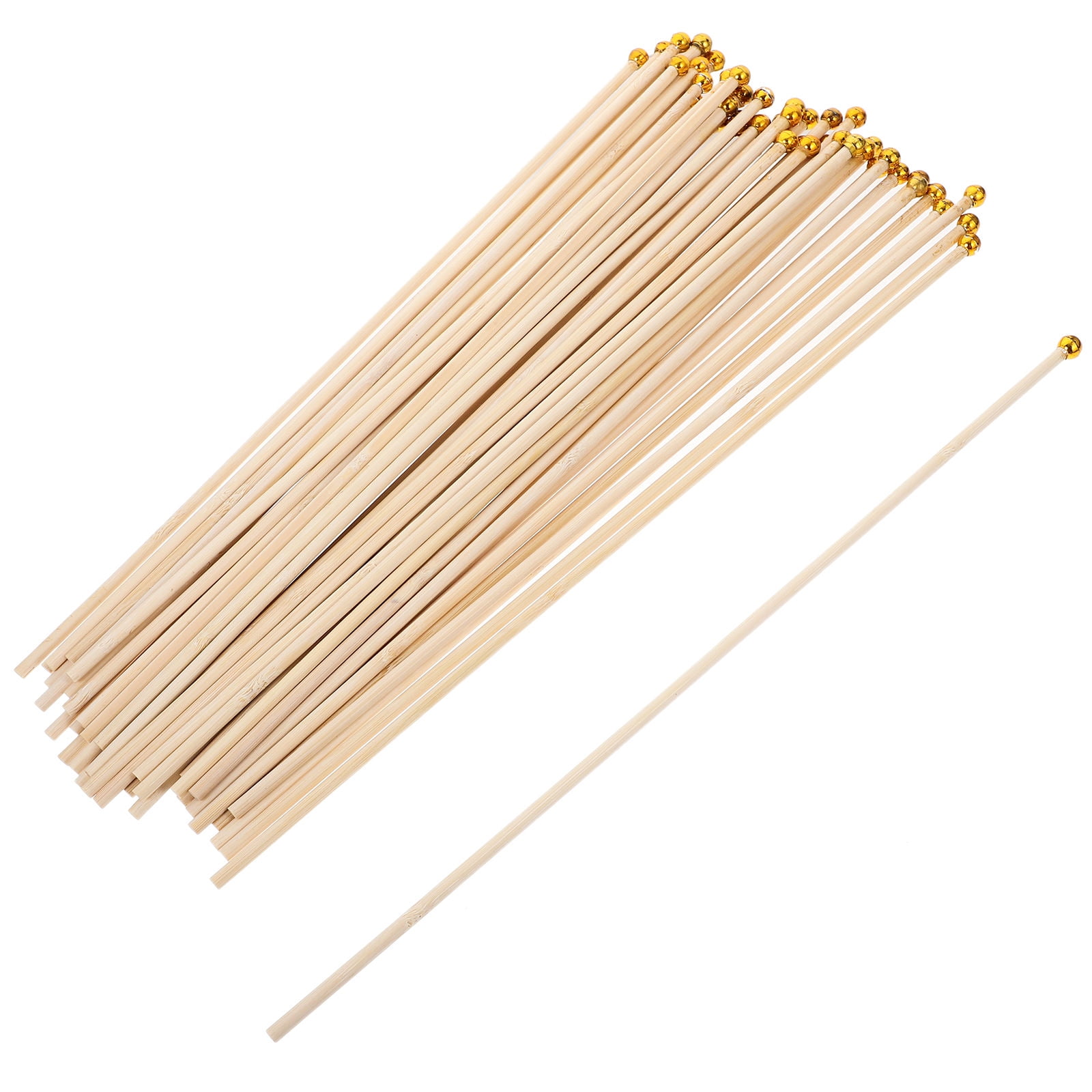 Minkissy Durable Bamboo Handheld Flagpole Beige for Various Occasions ...