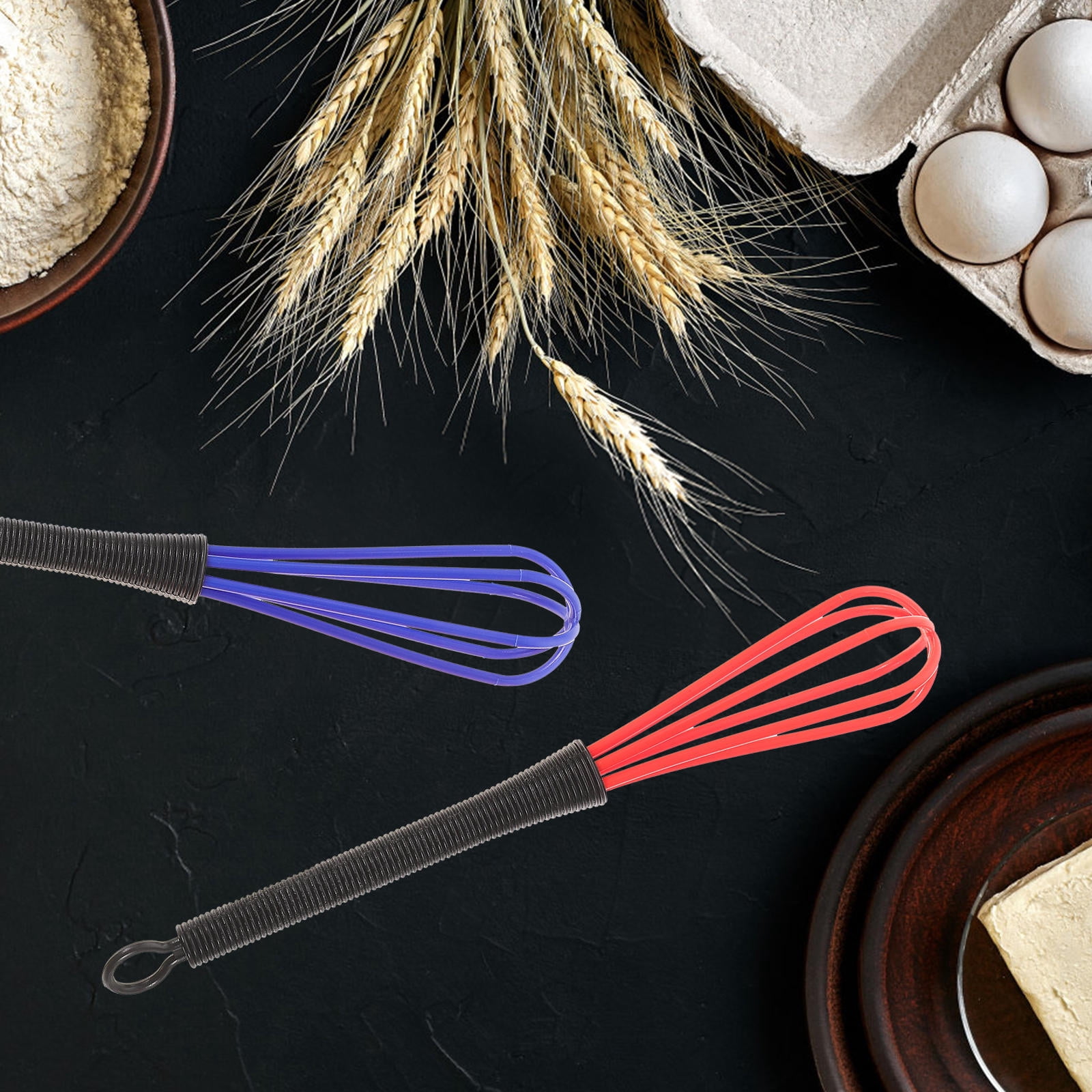 Minkissy 5Pcs Plastic Color Whisks for Hair Salon Assorted Color Whisk ...