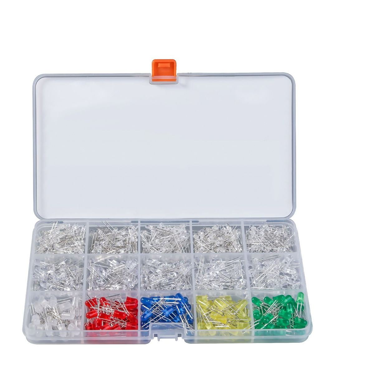 Minkissy Light-Emitting Diodes LED Bulbs Diffused Yellow 600Pcs ...