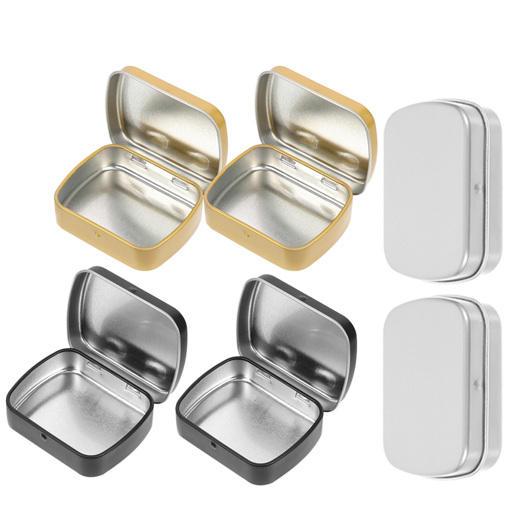 Minkissy 6Pack Small Storage Container Iron Made for Storing Snacks and ...