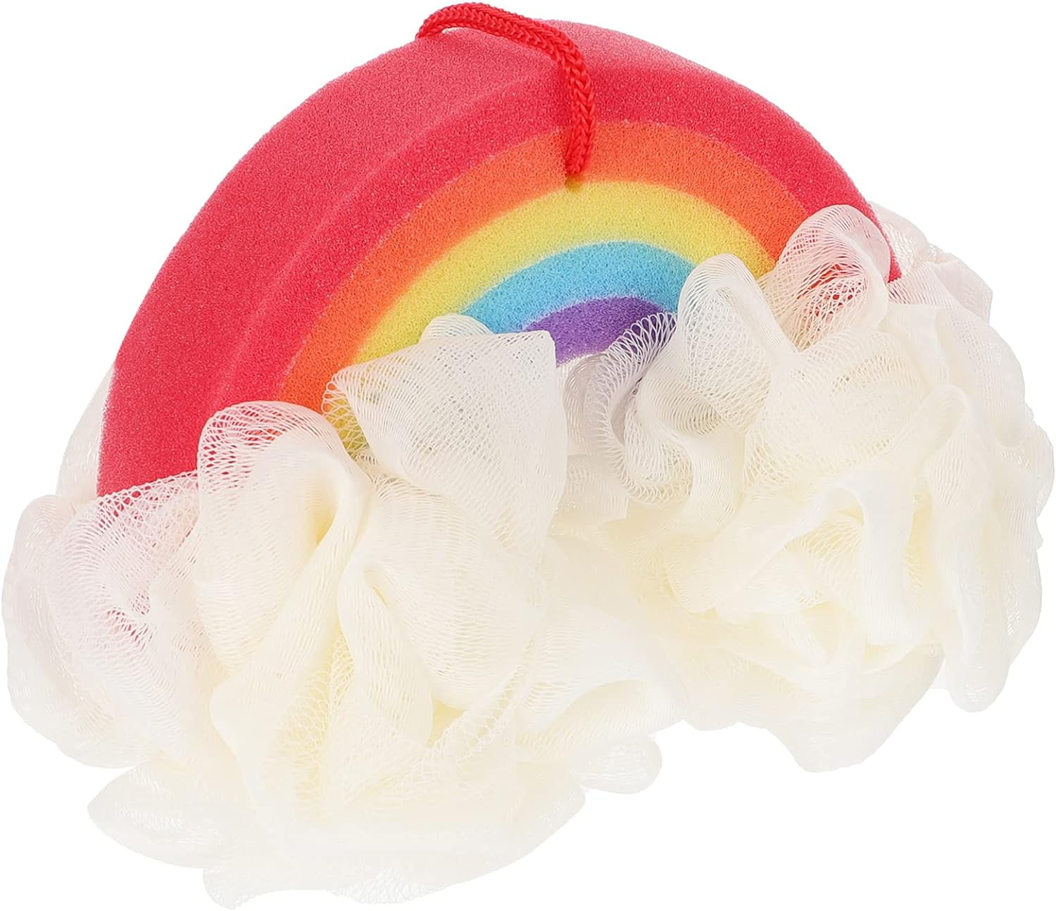 Minkissy Bath Sponge Swirl Bath Shower Sponge Rainbow Baby Loofah Mesh ...