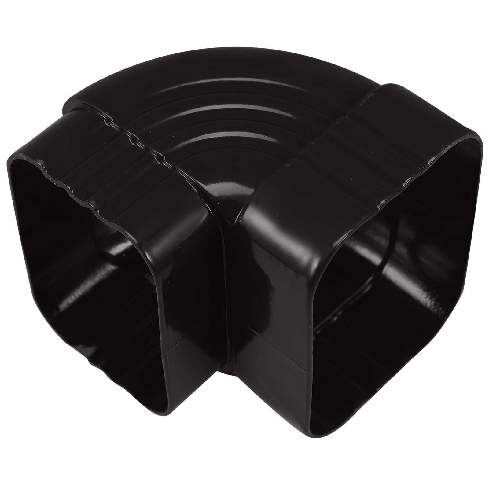 Minkissy Black Aluminum Alloy Rainwater Pipe Elbow Connector for ...