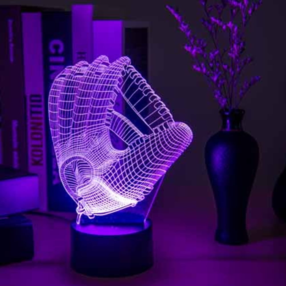 Minkissy Led Lamp Desk 3D LED Acrylic Table Lamp ABS Touch Control 1Pcs ...