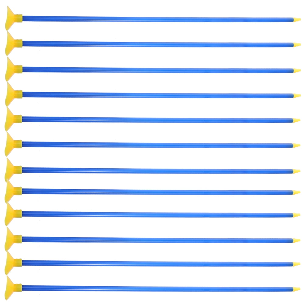 Minkissy 24 Pcs Assorted Color PVC Plastic Suction Cup Training Arrows ...