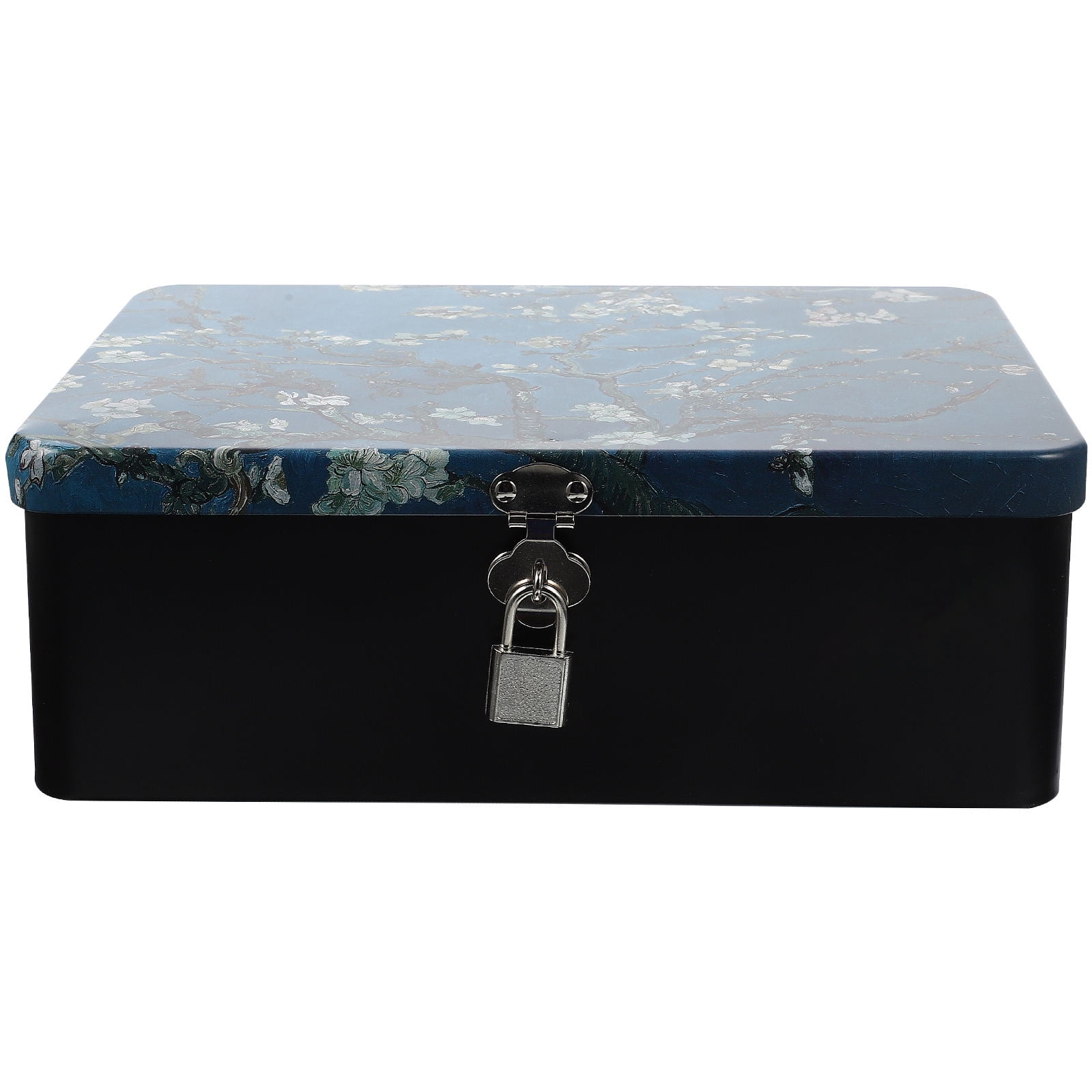 Minkissy Lockable Tinplate Box Vintage Jewelry Box With Lock 1Set For ...