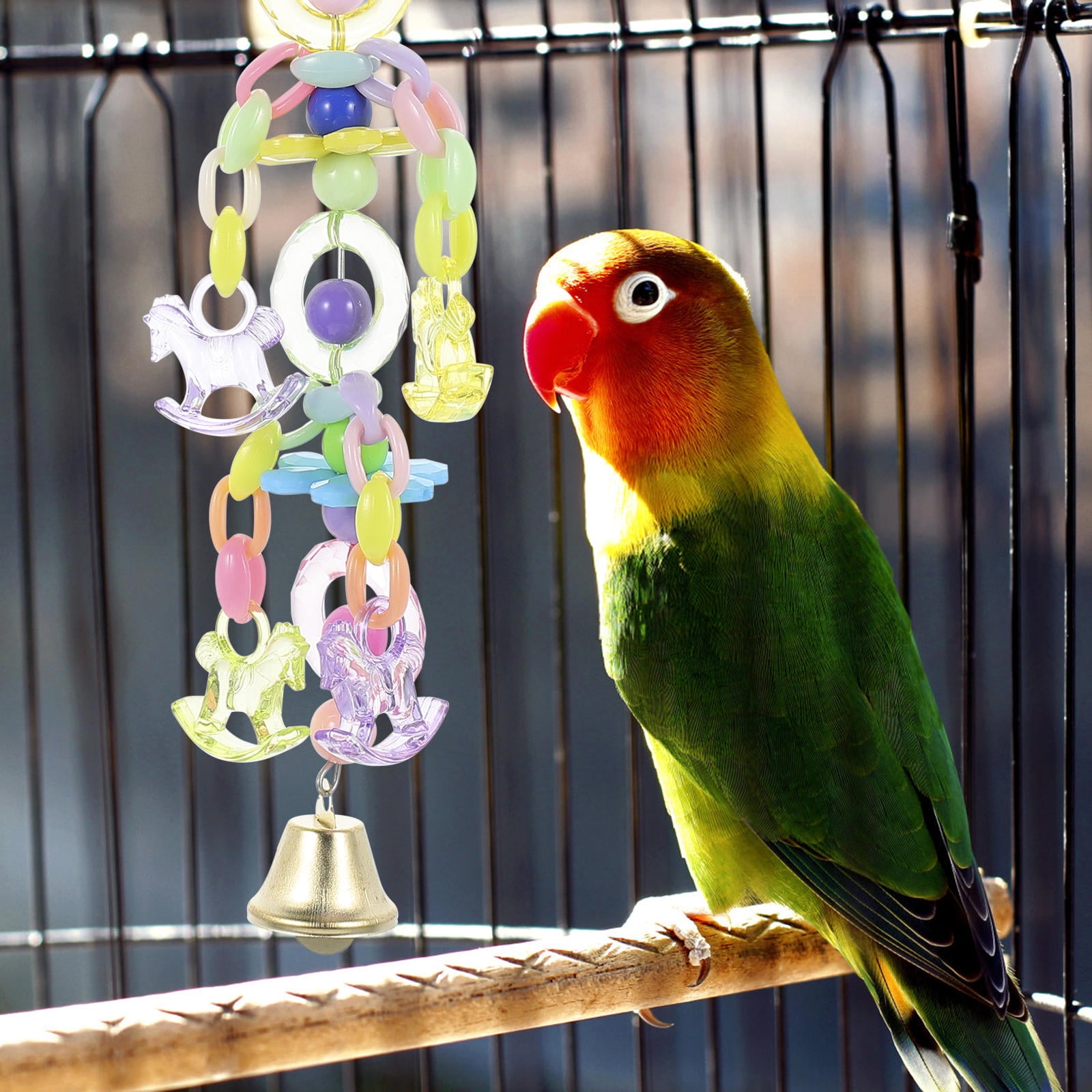 Minkissy Parakeets Chewing Hanging Toys Multi Creative Structure for ...