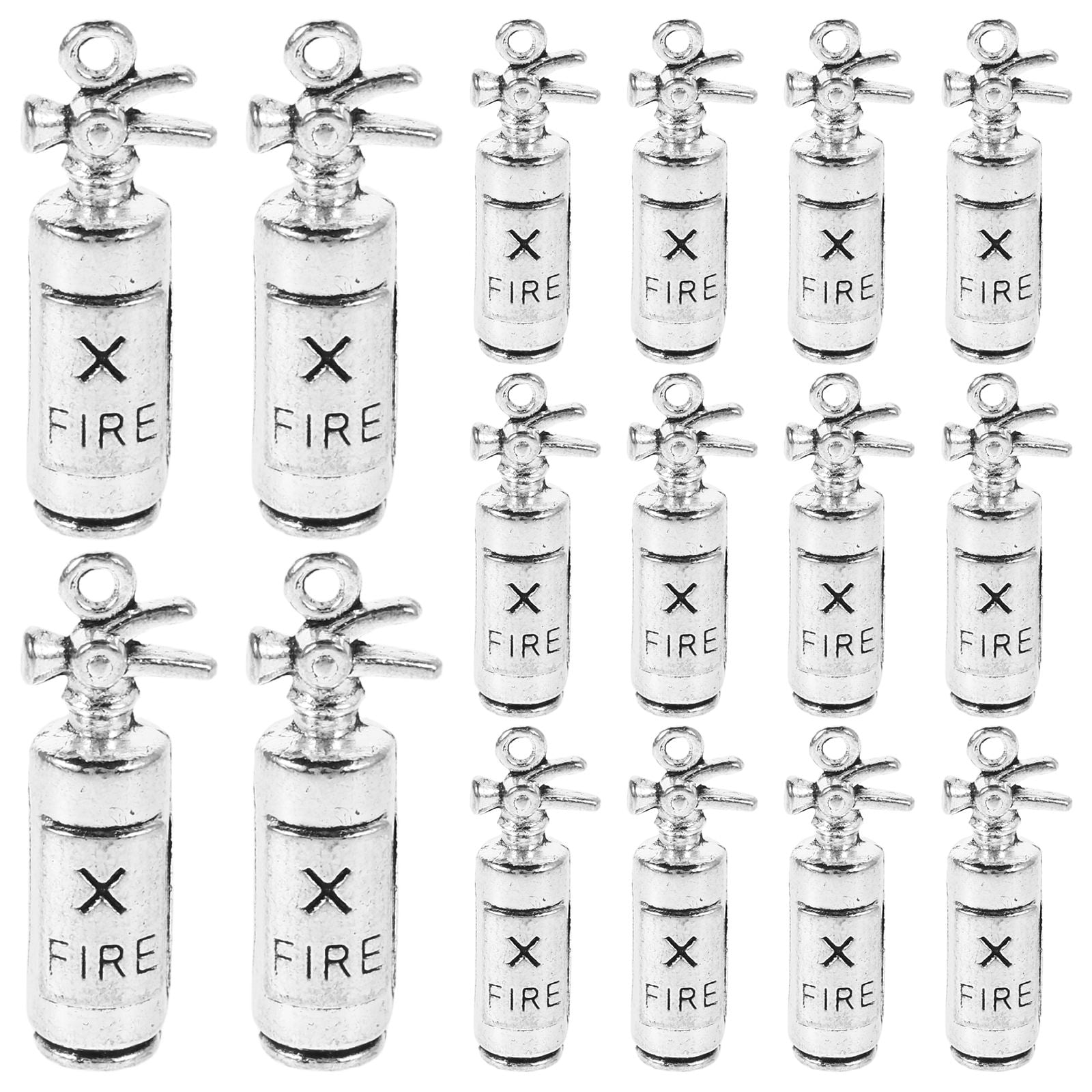 Minkissy Realistic Silver Dollhouse Fire Extinguisher Model for ...