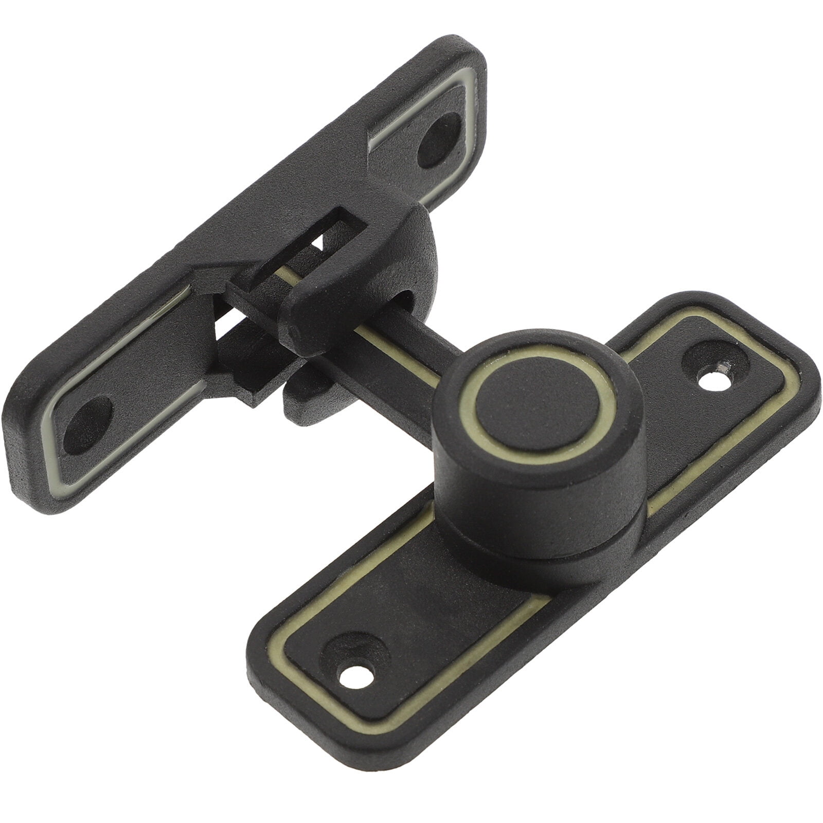 Minkissy Rectangular Door Latch Bathroom Door Bolt Matte Black 1 Set ...