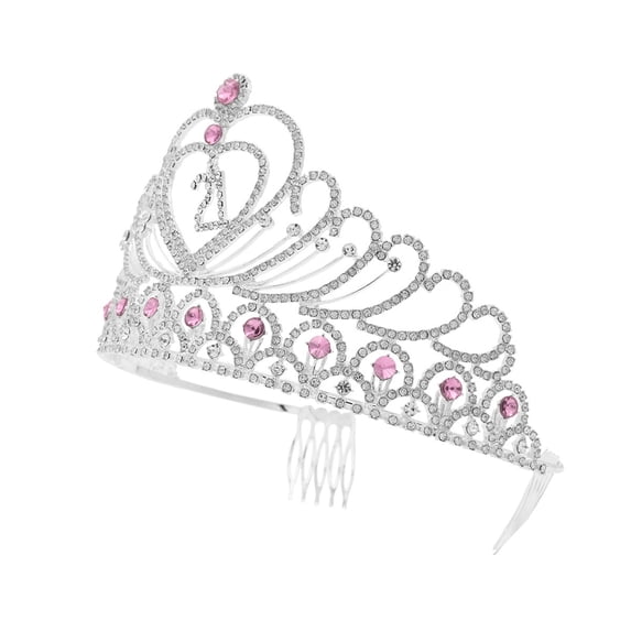 Minkissy Rhinestone Birthday Crown for Girls Crown Shape 1 Set Gorgeous ...