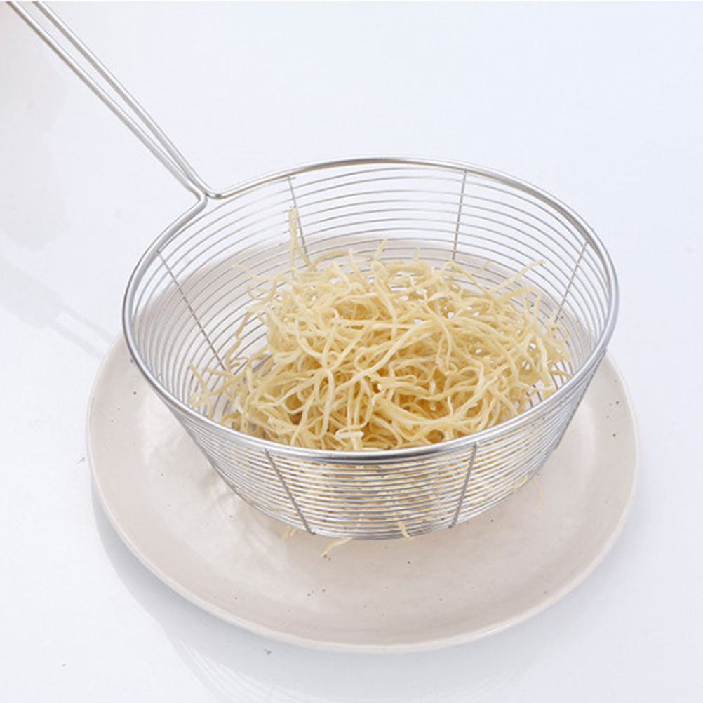 Minkissy Stainless Steel Soup Strainer and Oil Filter Mesh Colander for ...