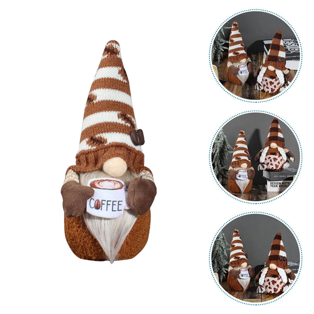 Minkissy Standing Figure Faceless Gnome Flocked Plastic Garden ...