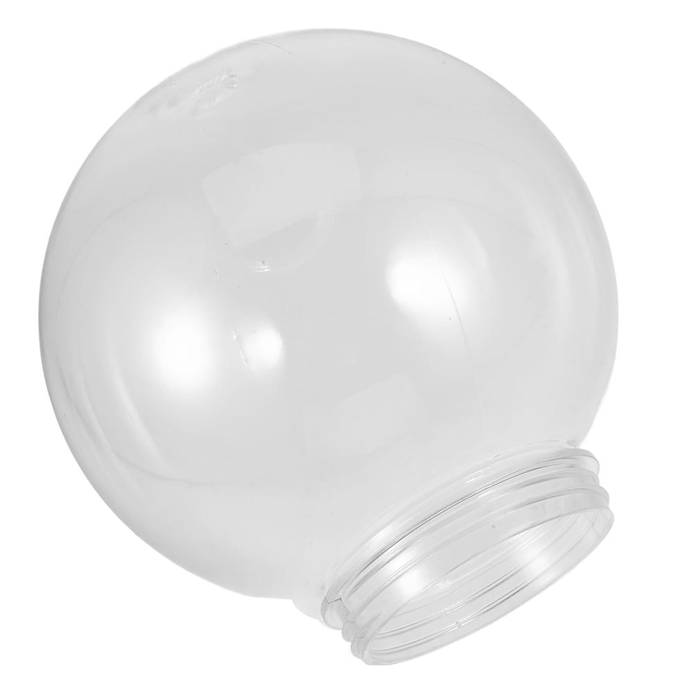Minkissy Threaded Clear Acrylic Lamp Post Globe for Outdoor Light ...