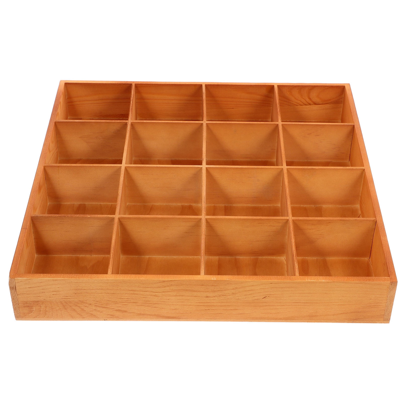 Minkissy Wooden Compartment Box for Underwear and Sock Organizer in ...