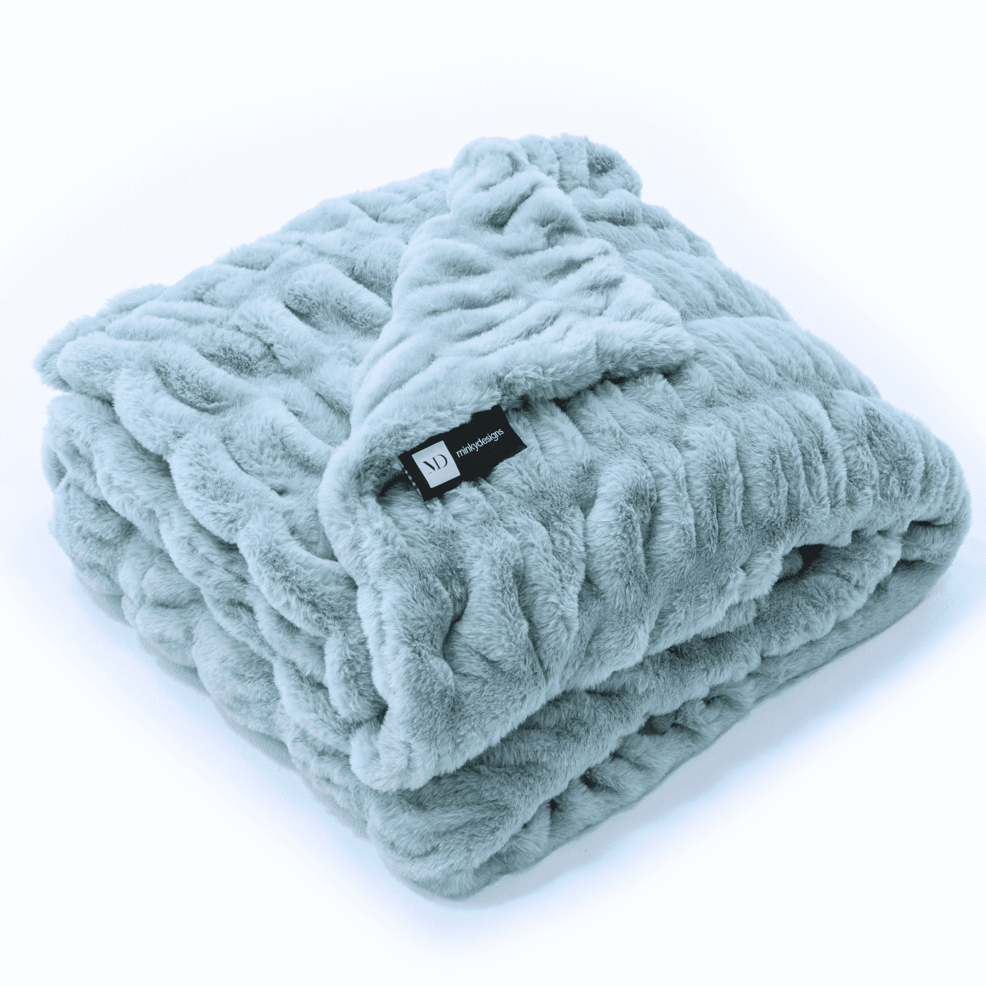 Minky Designs Glacier Glide Minky Blanket – Ultra Soft Faux Fur Throw ...