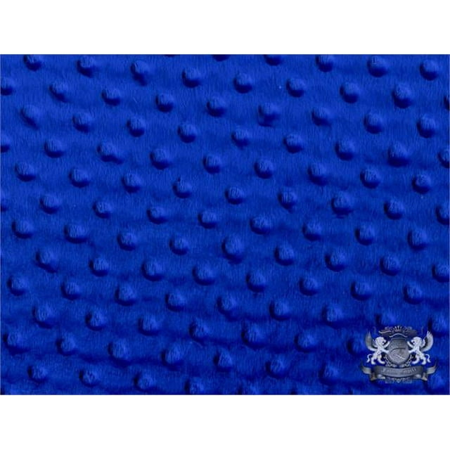 Minky Dimple Dot Royal Blue Fabric By the Yard - Walmart.com