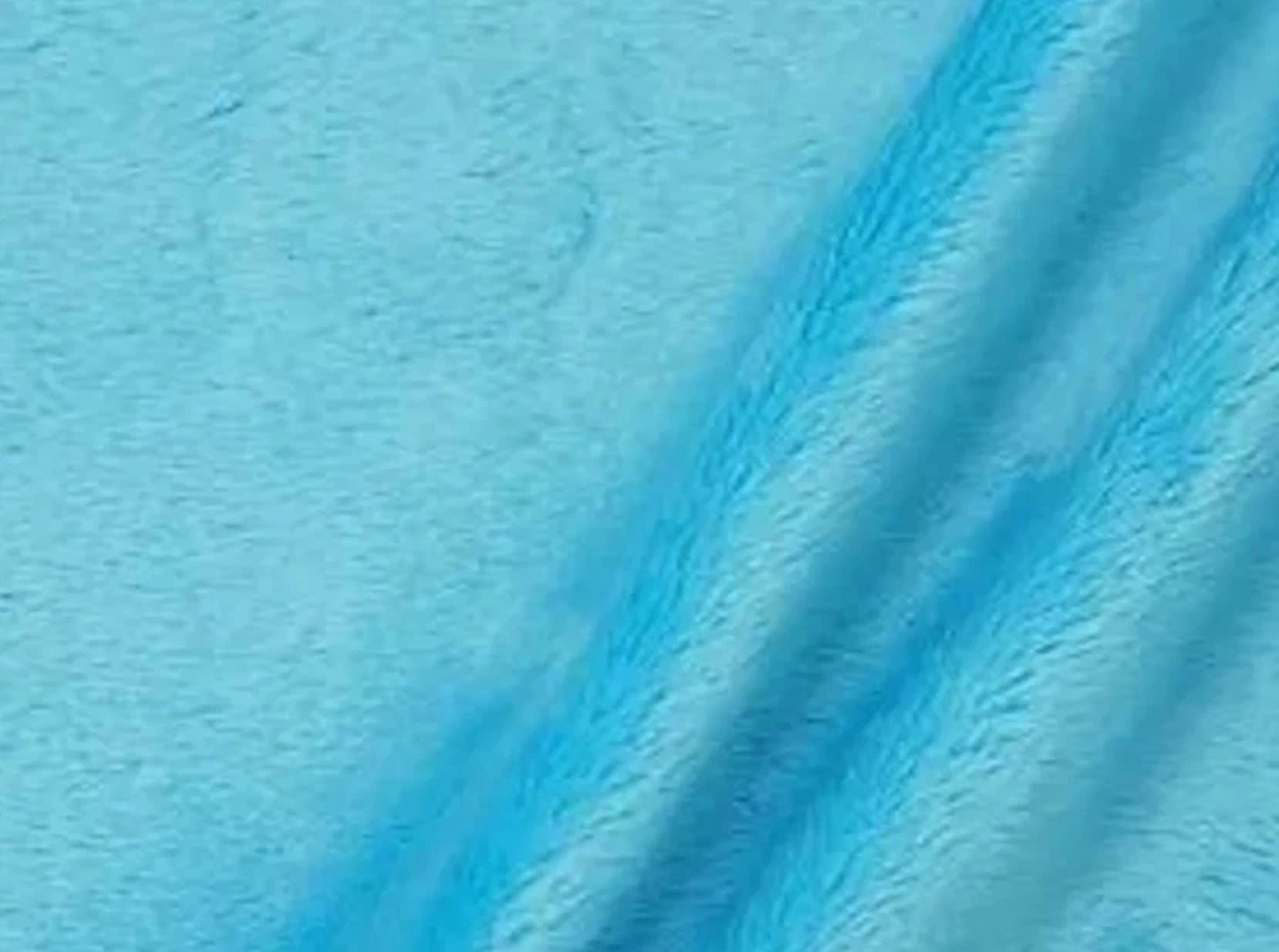 Minky Turquoise Solid Soft Cuddle Fabric By The Yard 60” Wide - Walmart.com