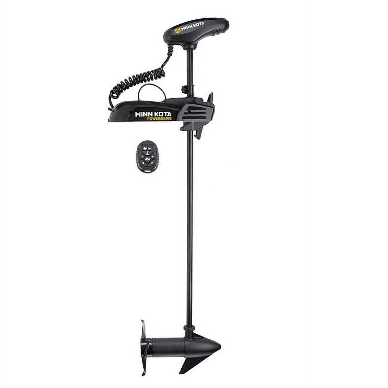 "Minn Kota PowerDrive 55 lb. Thrust, Micro Remote, 54"" Shaft, Trolling Motor with Foot Pedal ...