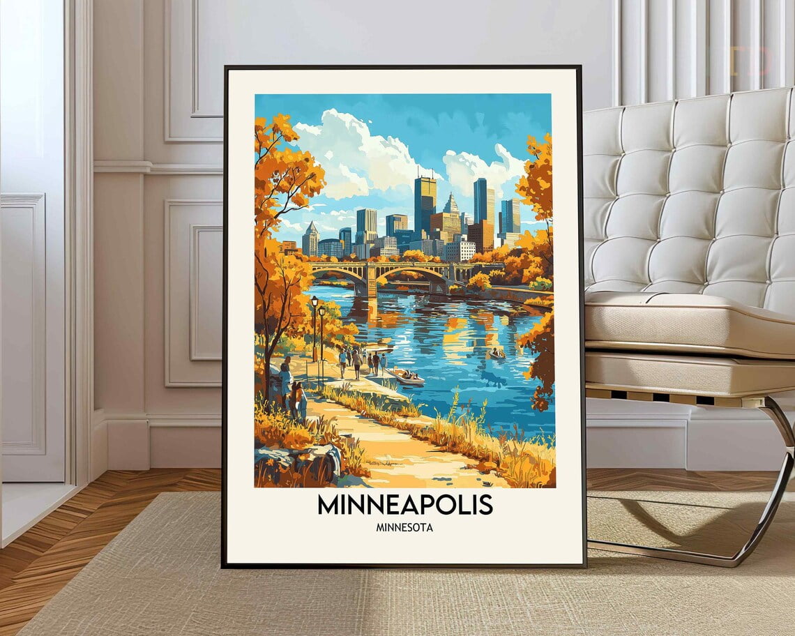 Minneapolis Poster, Minneapolisminneapolis Print, Minneapolis Photo ...