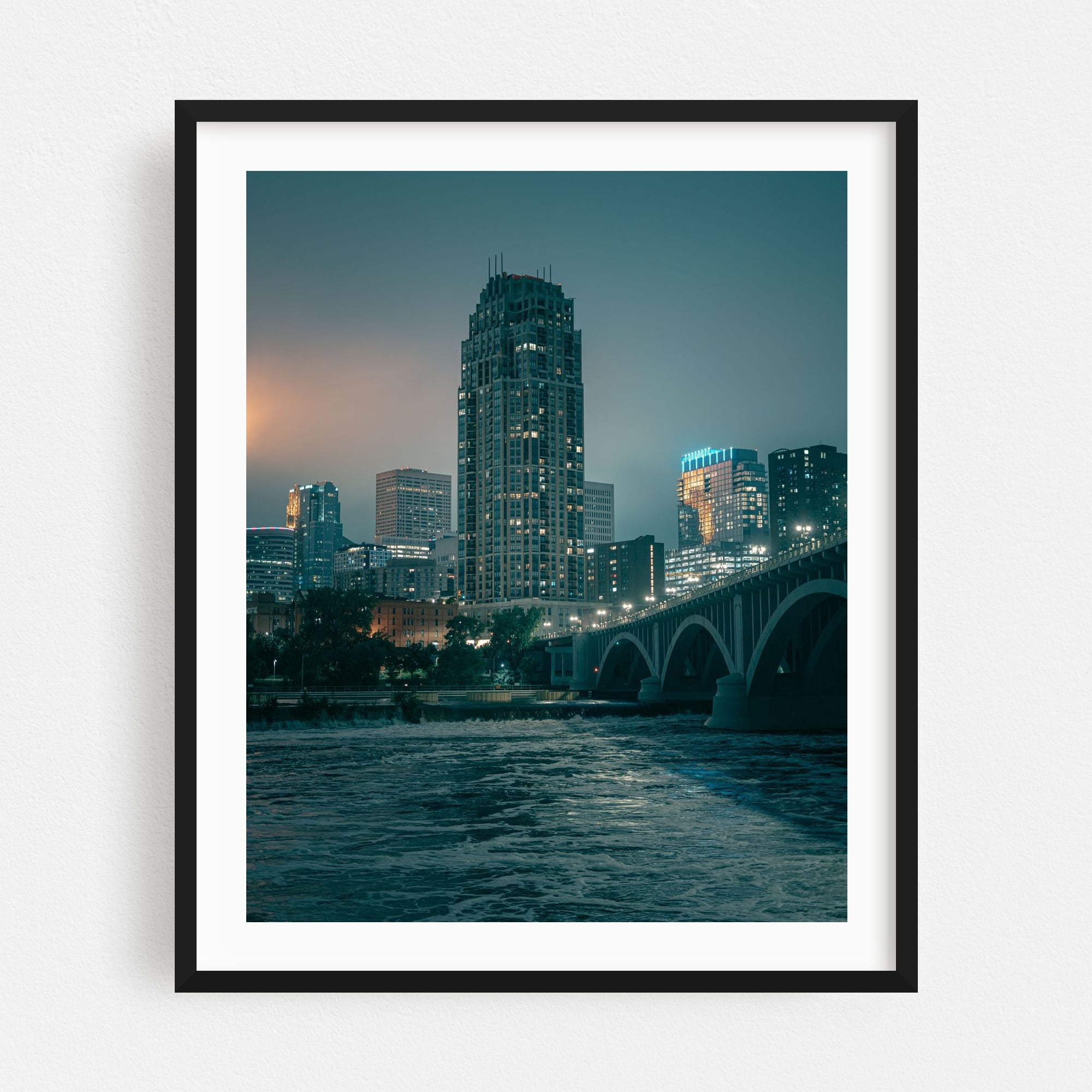 Minneapolis Skyline at Night 02 - Minneapolis Minnesota Photography ...