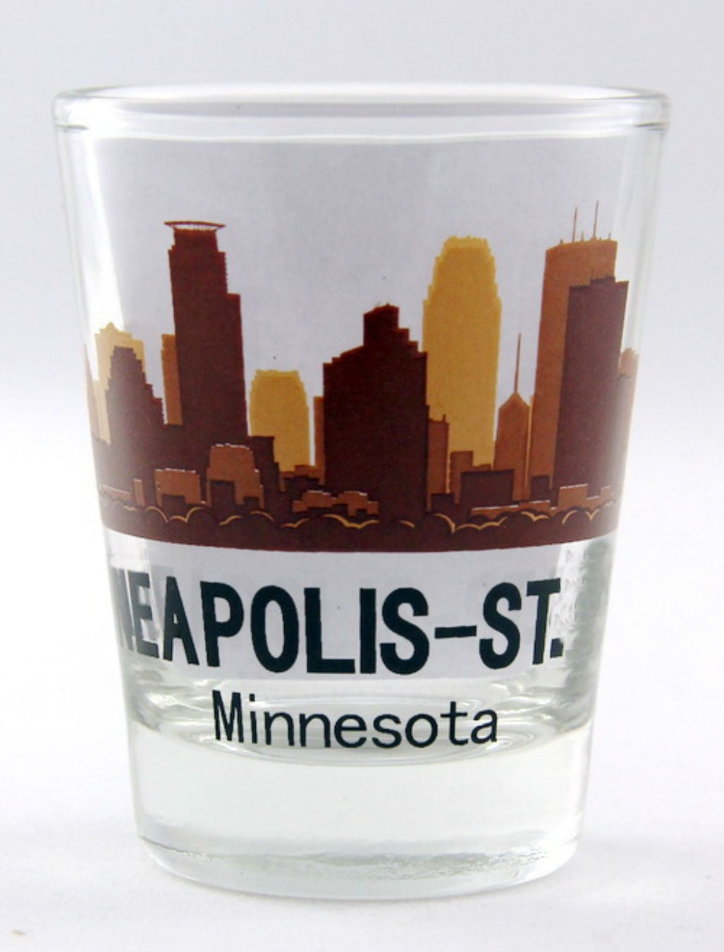 Minneapolis-St. Paul Minnesota Sunset Skyline Shot Glass - Walmart.com