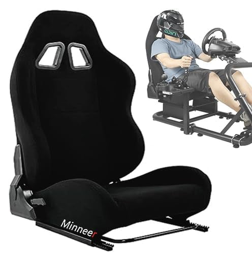 Minneer Dual Lock Slide Racing Seat Load 300 Pounds Adjustable Angle ...