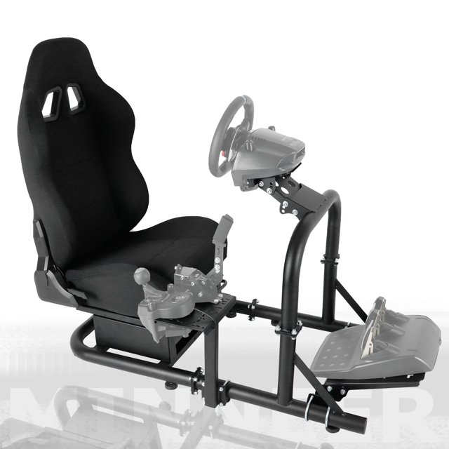 Minneer Racing Simulator Cockpit Upright Stable with seat fit for ...