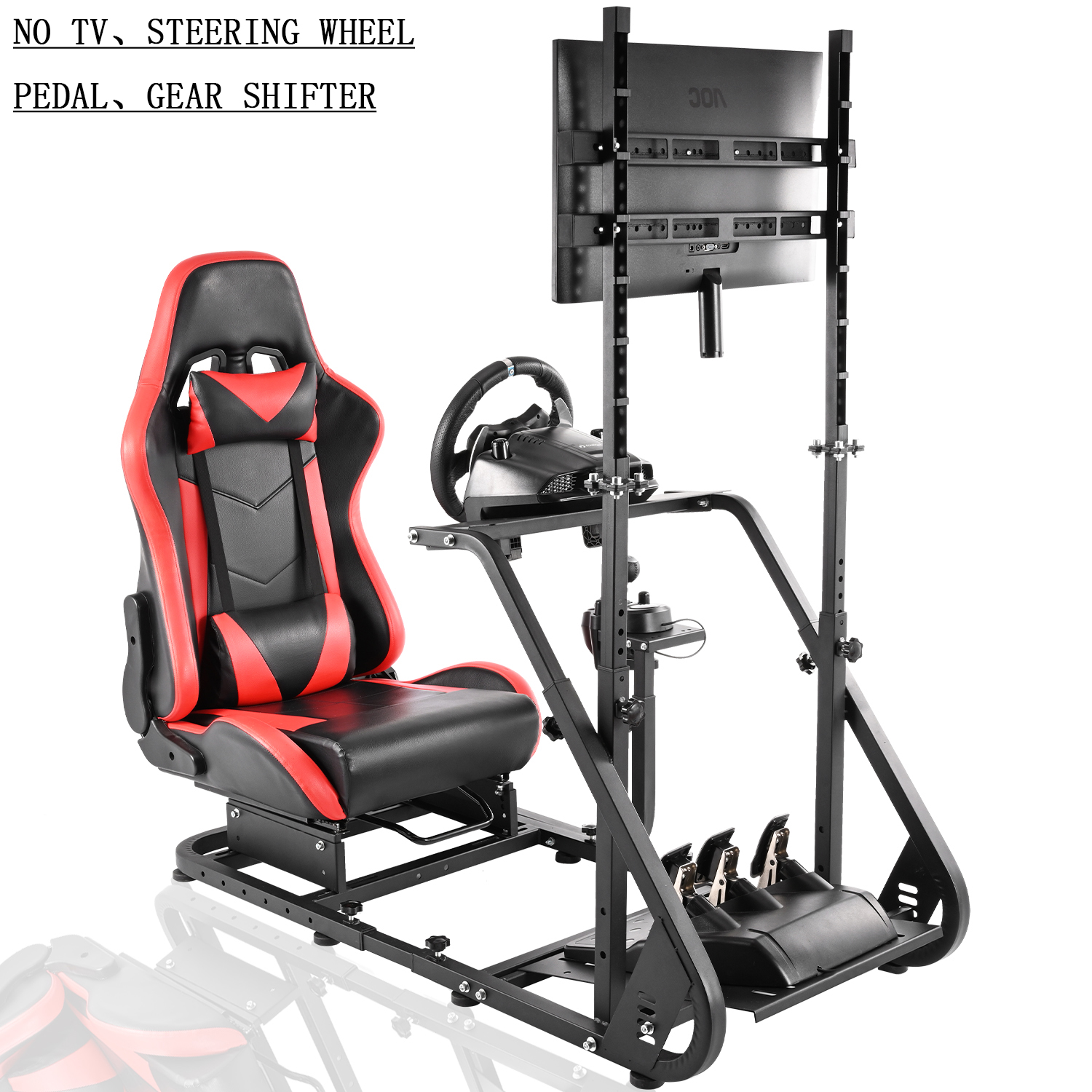 Marada G923 Racing Simulator Cockpit with Red Seat Fit for Thrustmaster ...