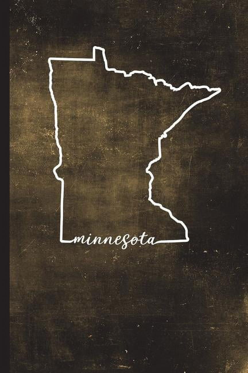 Minnesota: 6" x 9" - 128 Pages: Minnesota State Silhouette Hand ...