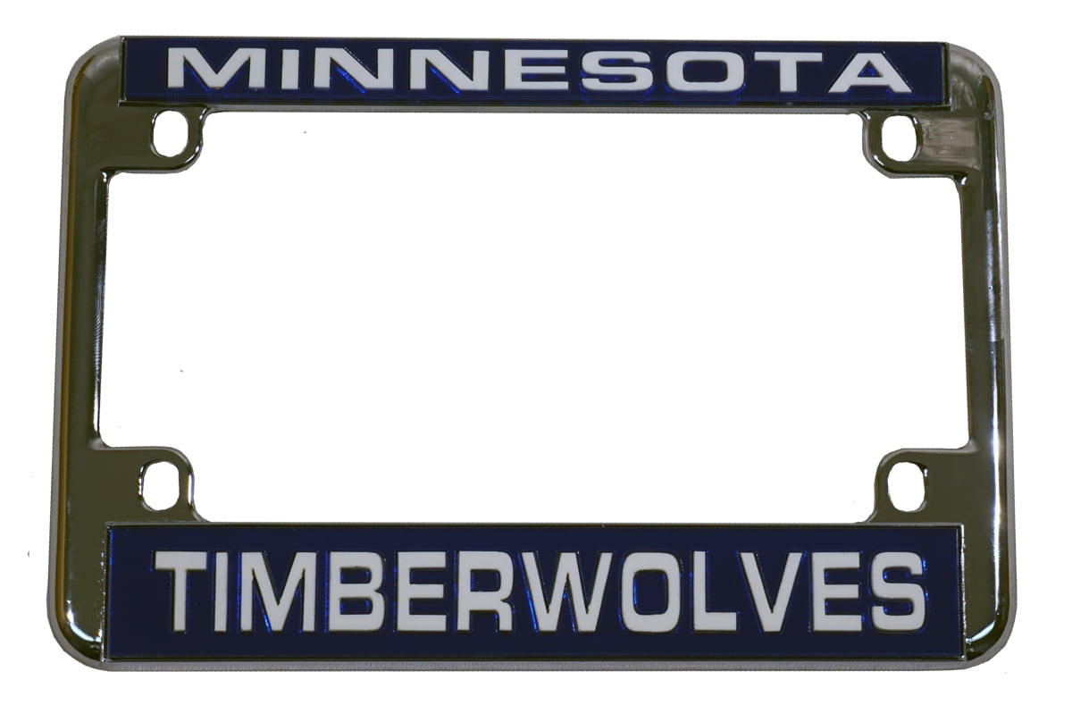 Minnesota Basketball Timberwolves Chrome Motorcycle License Plate Frame ...