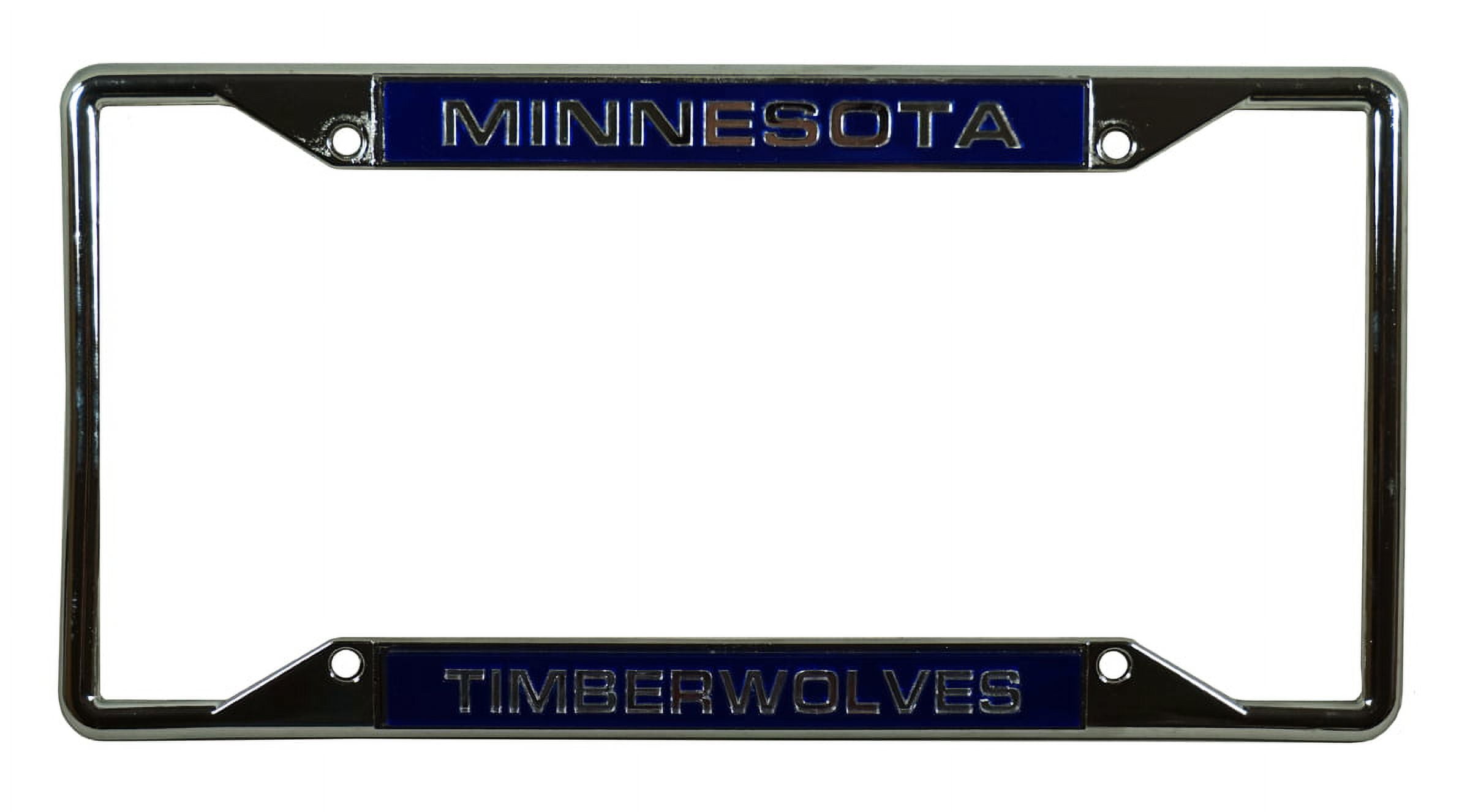 Minnesota Basketball Timberwolves EZ View Chrome Metal Laser Cut ...