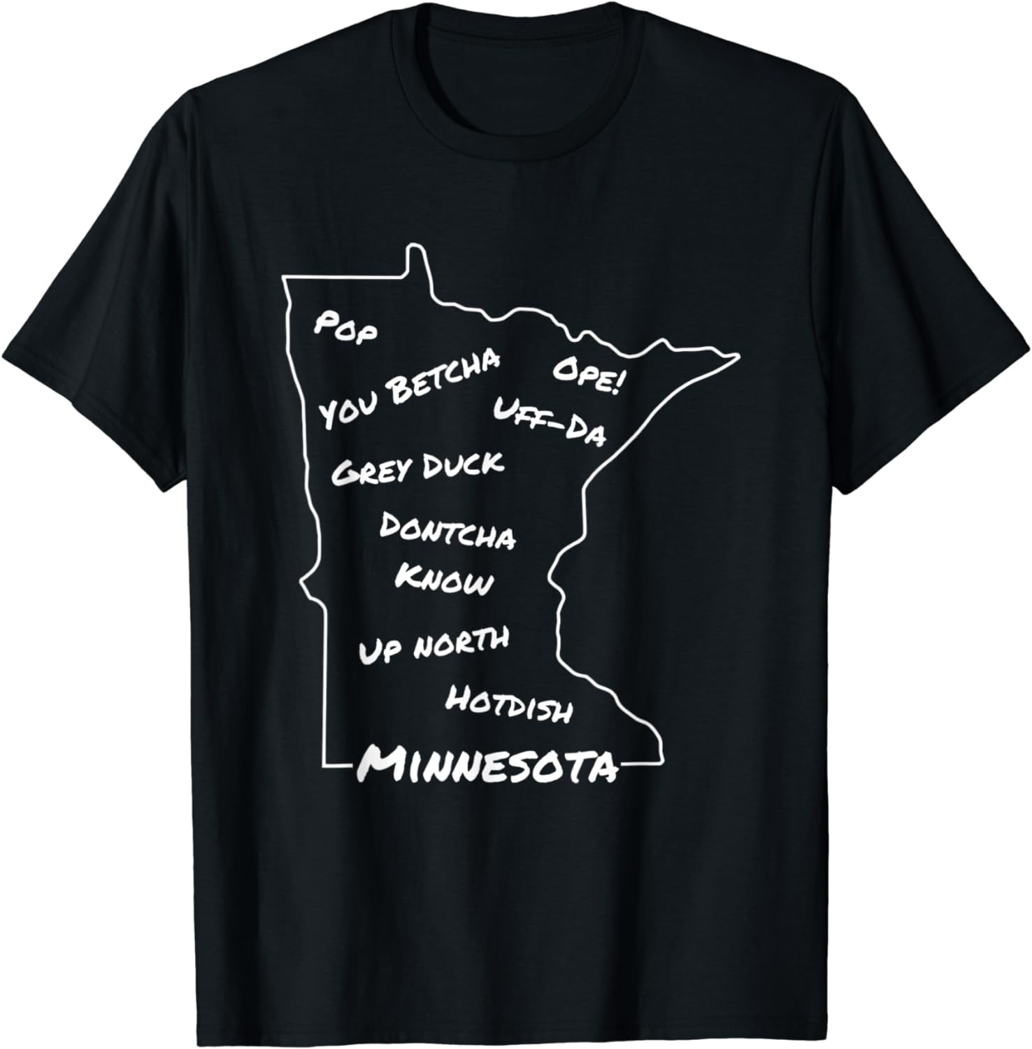 Minnesota Common Phrase Funny Midwestern Design T-Shirt - Walmart.com