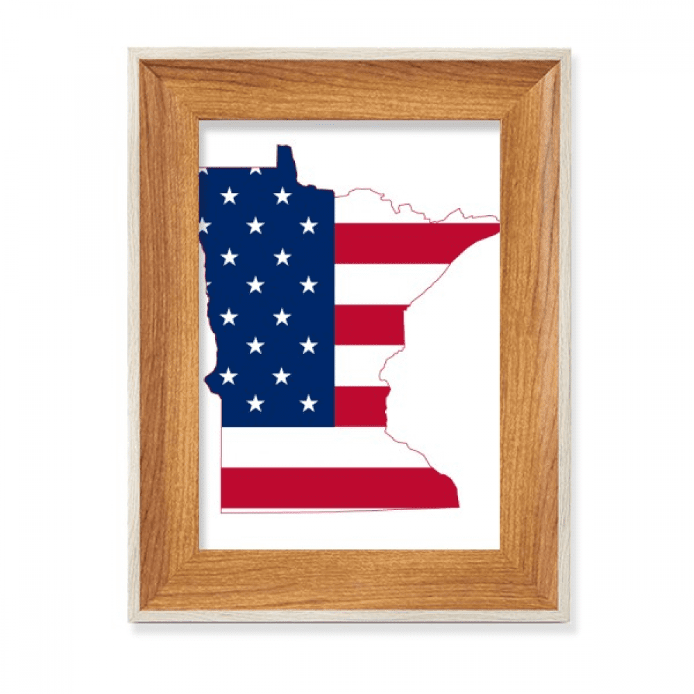 Minnesota Desktop Wooden Photo Frame Display Picture Art Painting ...