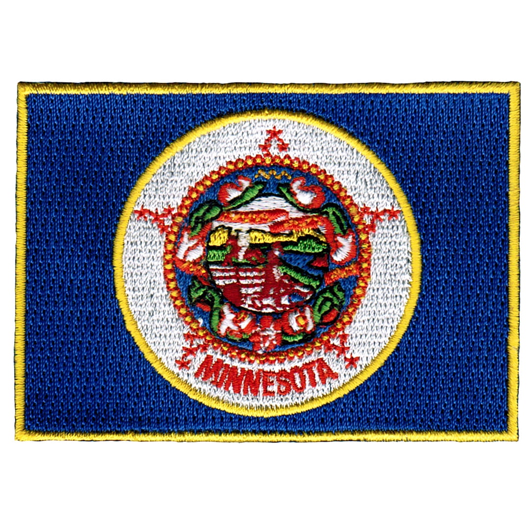 Minnesota Embroidered Iron-On Flag Patch - Walmart.com