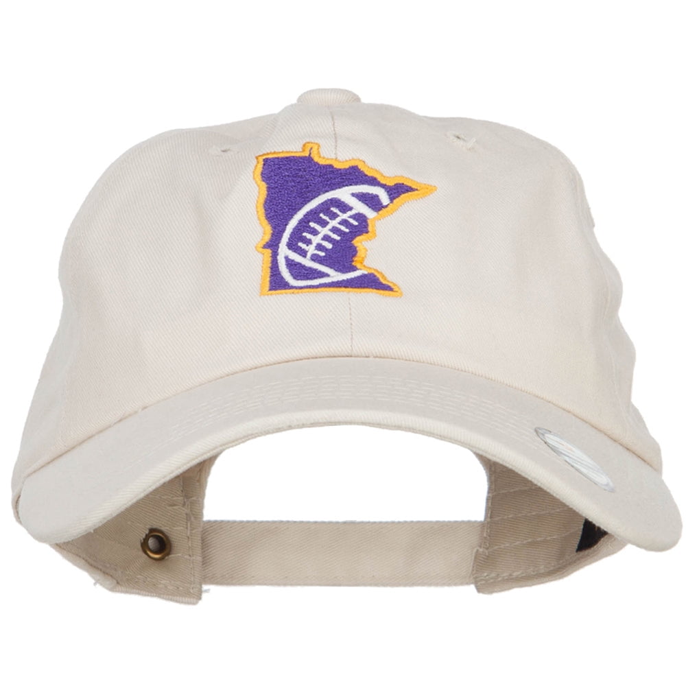 Minnesota Football State Map Embroidered Unstructured Cap - Beige OSFM ...