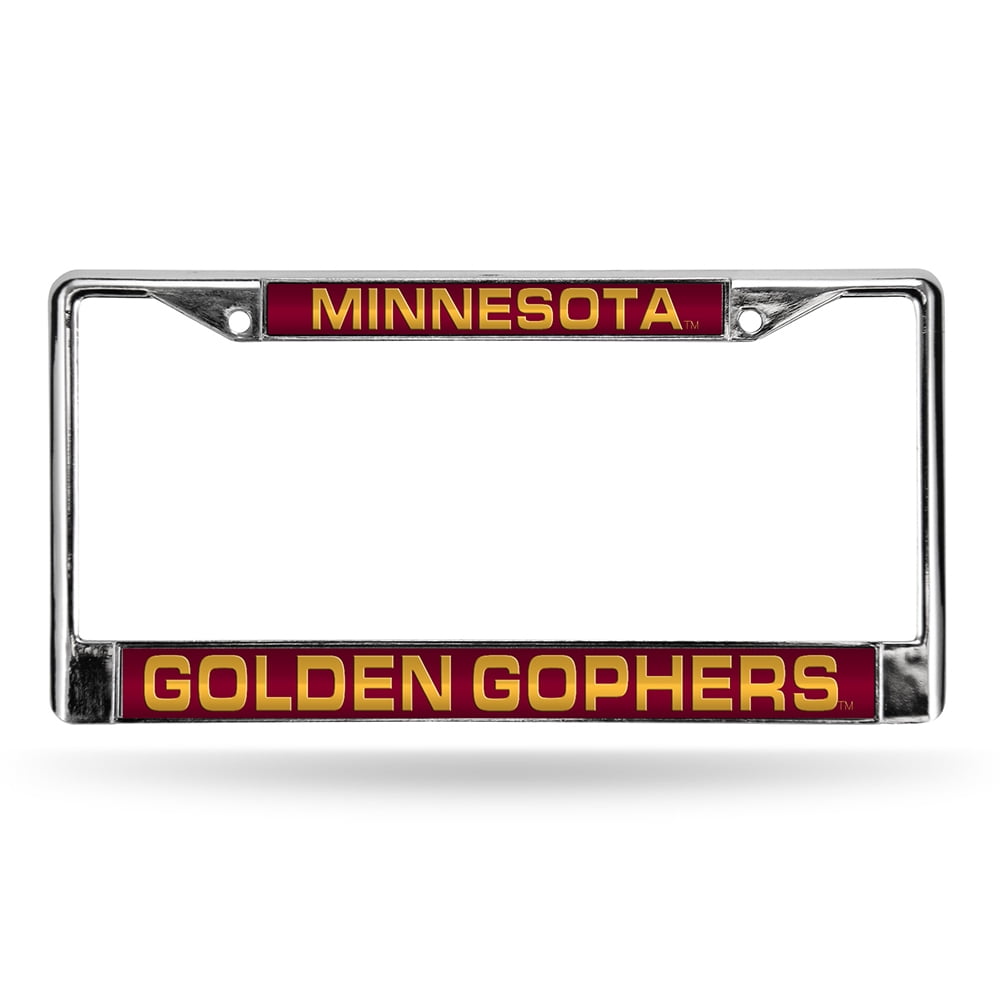 Minnesota Golden Gophers Chrome Metal Laser Cut License Plate Frame ...
