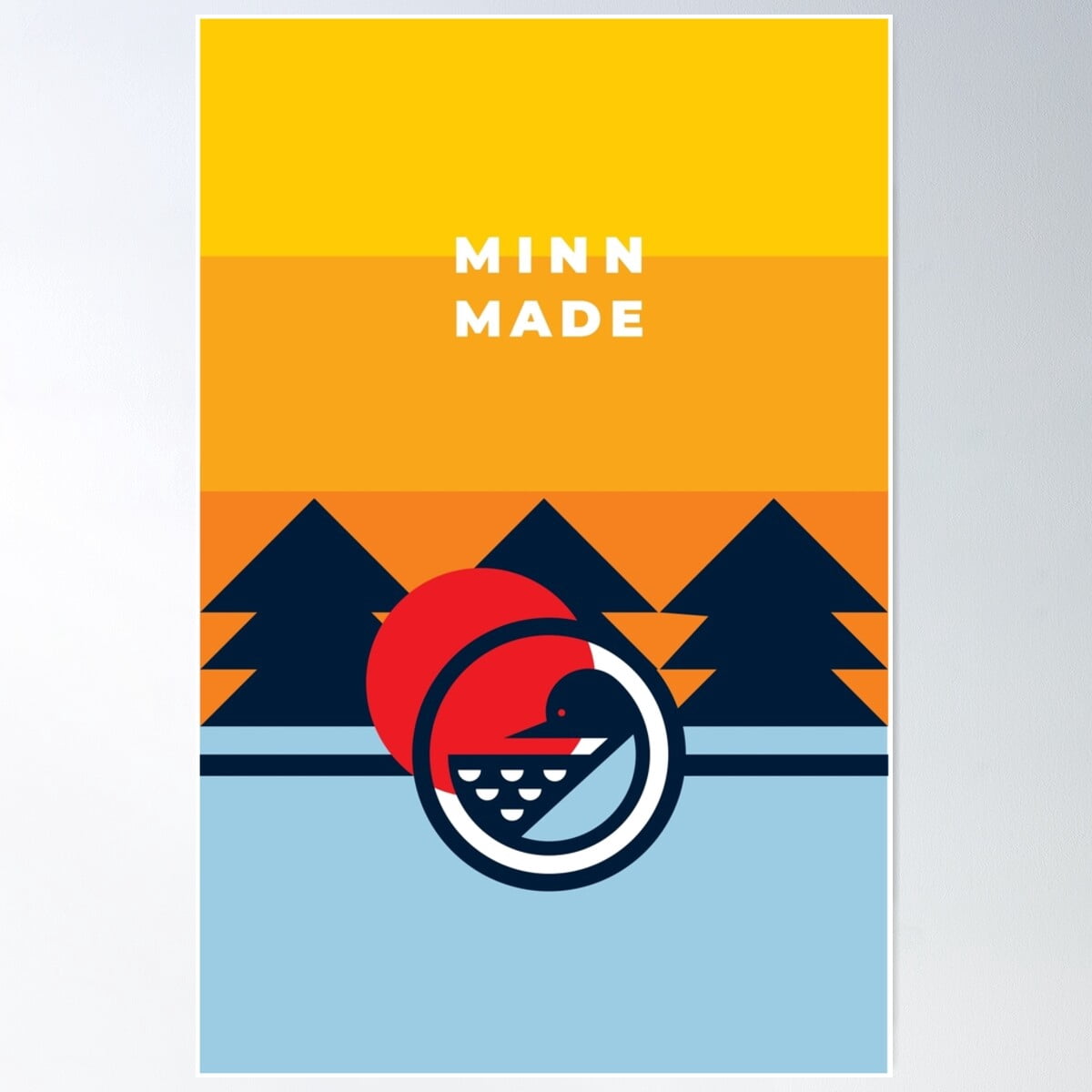 Minnesota Made 1/2 Poster Poster, 24x36 UNFRAMED - Walmart.com