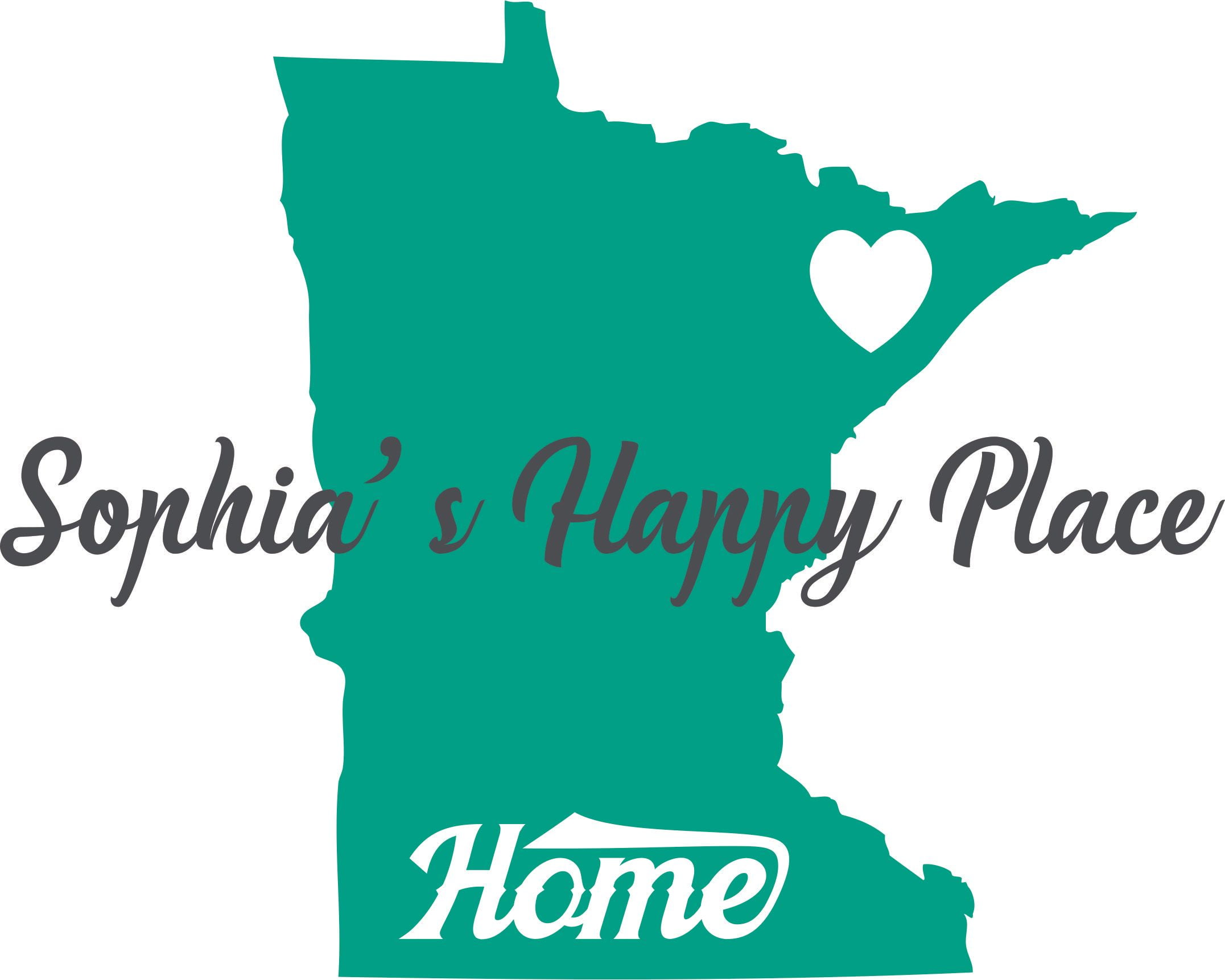 Minnesota Minneapolis USA State Customized Wall Decal - Custom Vinyl ...