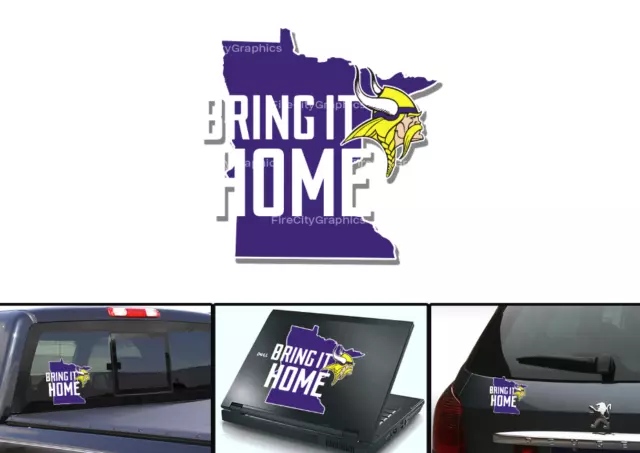Minnesota Minnesota Football Team Sticker Decal Bring It Home - Die Cut ...