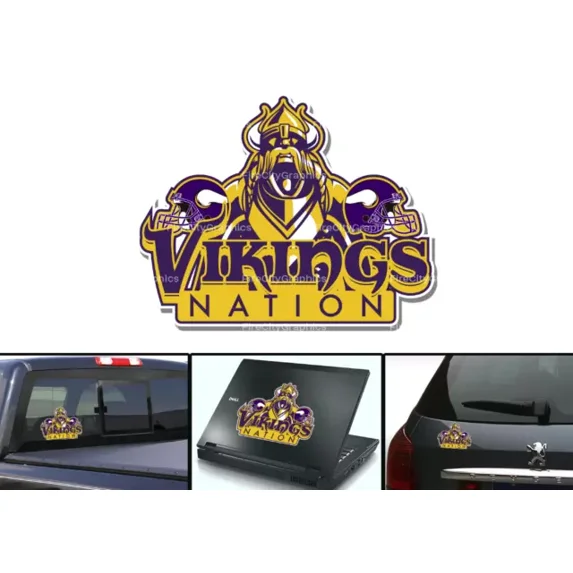Minnesota Minnesota Football Team Sticker Decal Nation Car Truck Window ...