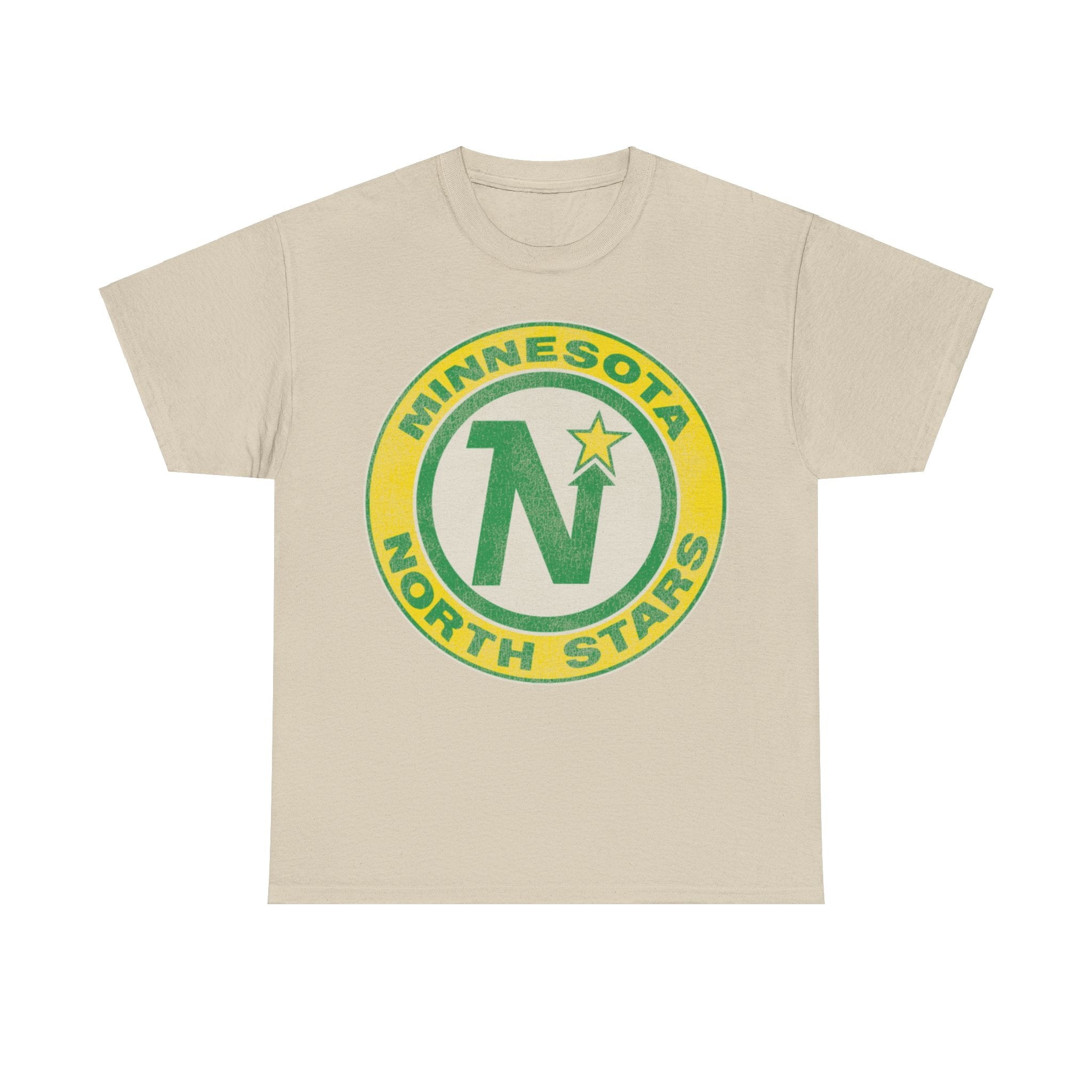 Minnesota North Stars Hockey Team Green Yellow Nostalgic Logo T-shirt ...