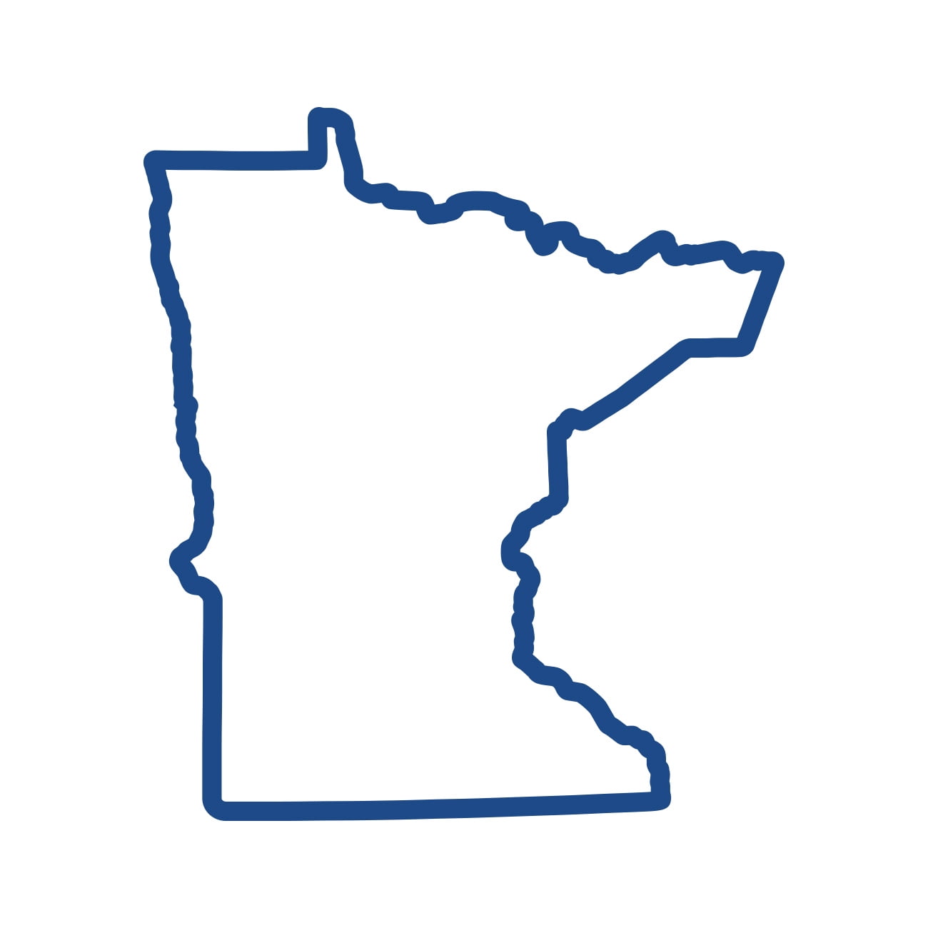 Minnesota Outline Sticker Decal Die Cut - Self Adhesive Vinyl ...