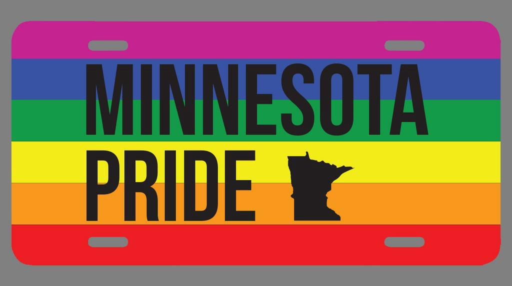 Minnesota Pride Flag License Plate Tag Vanity Novelty Metal | UV ...