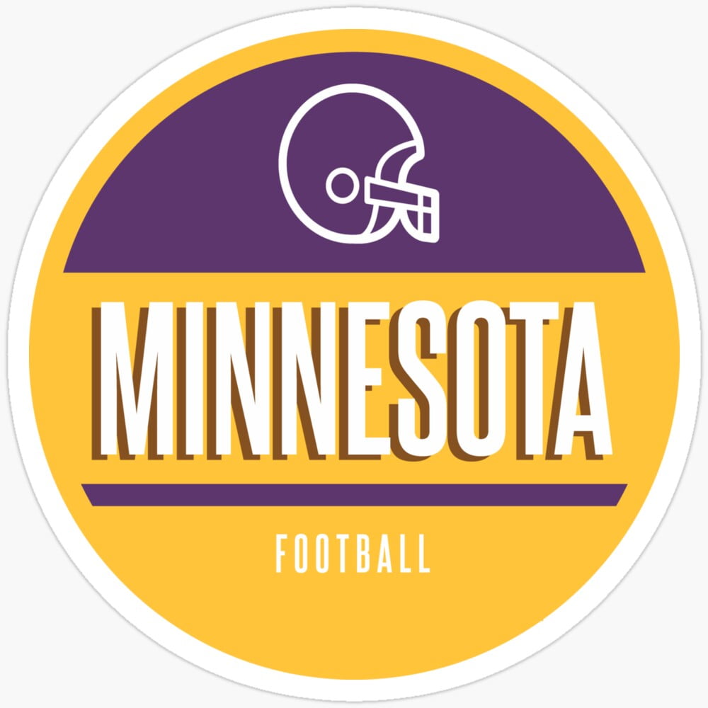 Minnesota Retro Football Sticker Baseball Sticker, Football Sticker ...
