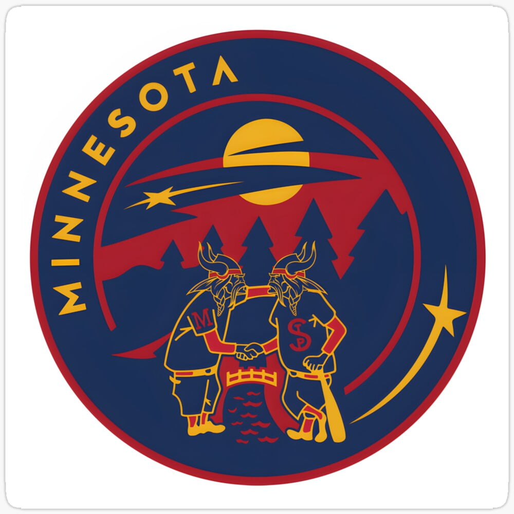 Minnesota Sports Logo Classic Sticker Phone Decal Water Bottle Stickers ...