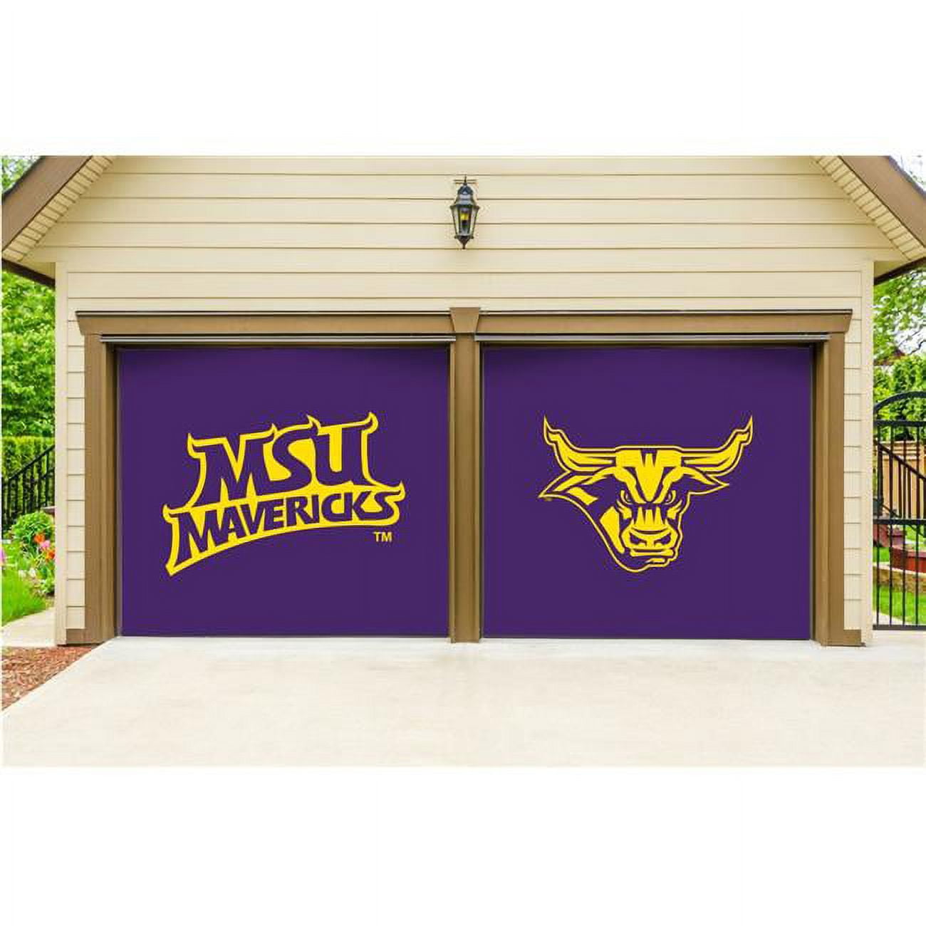 Minnesota State Mavericks 7' x 8' 2-Piece Split Garage Door Decor ...