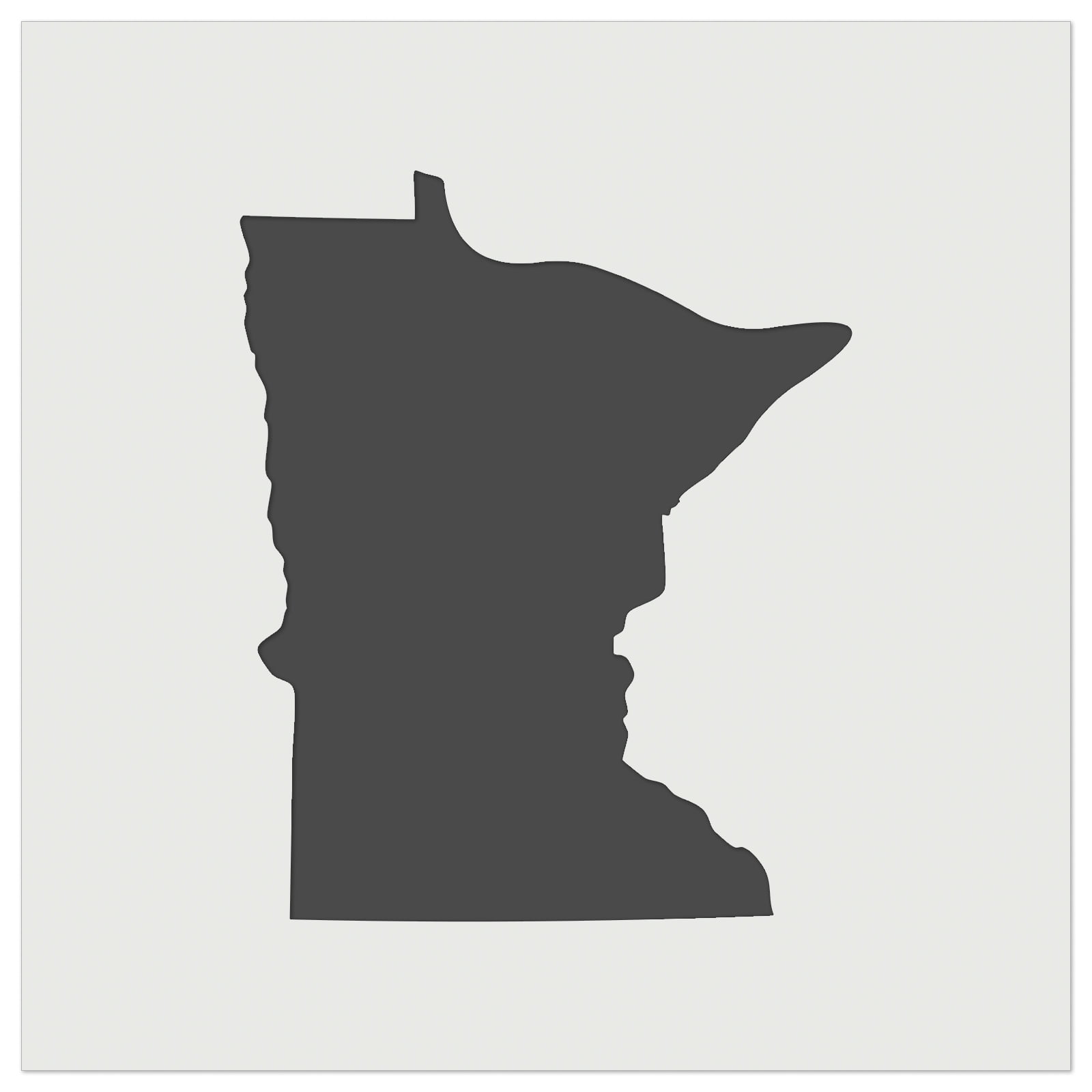 Minnesota State Silhouette DIY Cookie Wall Craft Stencil - 4.5 Inch ...