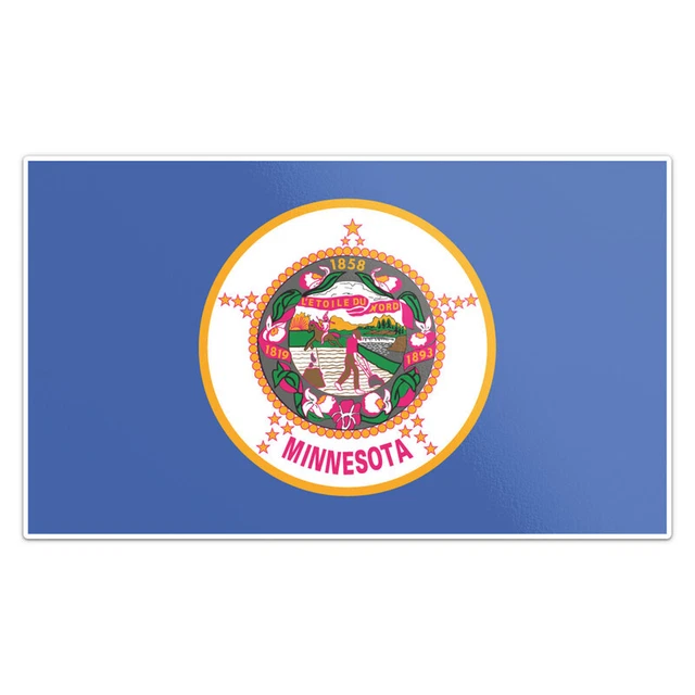 Minnesota State Sticker Phone Decal Water Bottle Stickers Car Decals ...